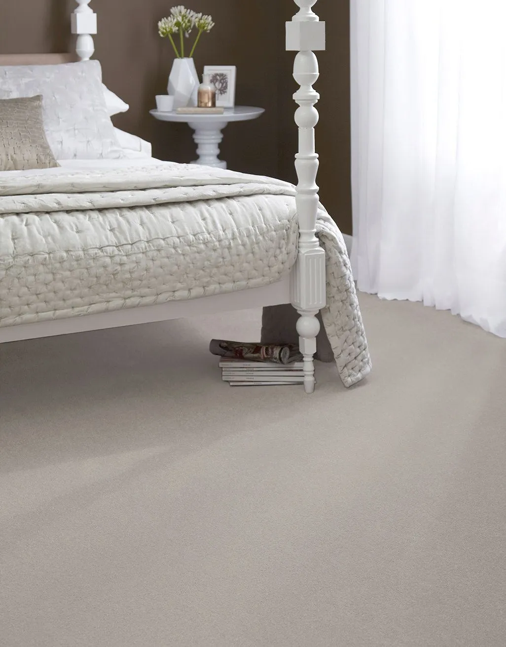 Rhodes Light Cream Carpet – Plush Saxony Carpet Dubai